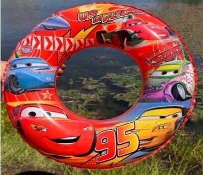 Надувной круг для плавания "Тачки" 60 см
