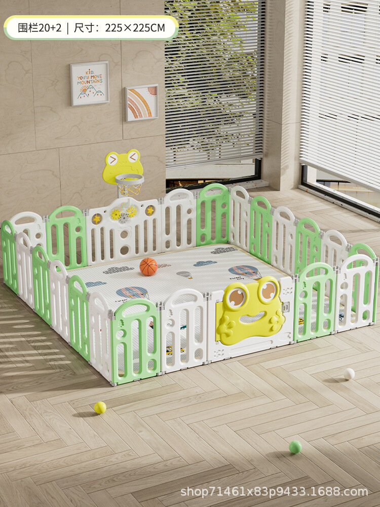 Ограждение для детской площадки Beeping Bear "Лягушачий забор", пластик, цвет зеленый