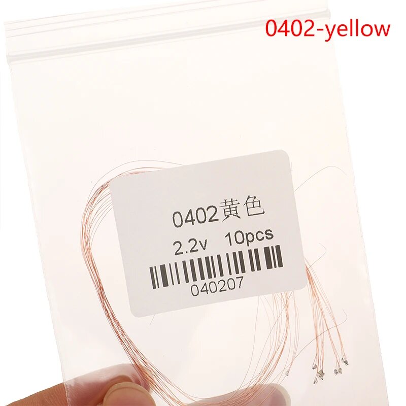 Светодиоды SMD 0402 Желтый 2.2V 10pcs