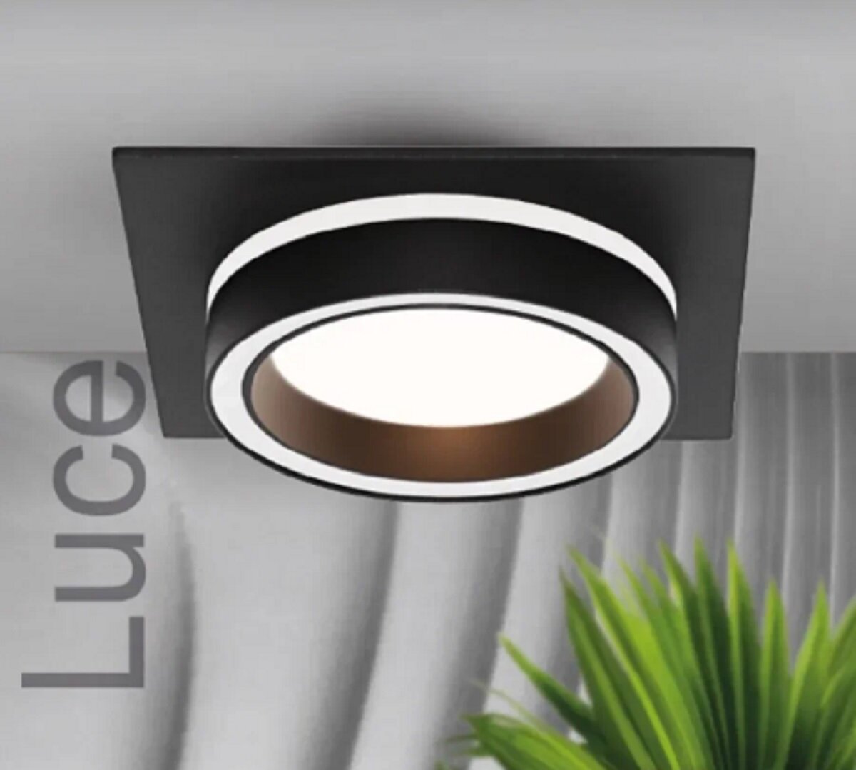 Светильник WOLTA WDL-GX53/06BL-S под лампу GX53 Черный LUCE 105х35х105мм