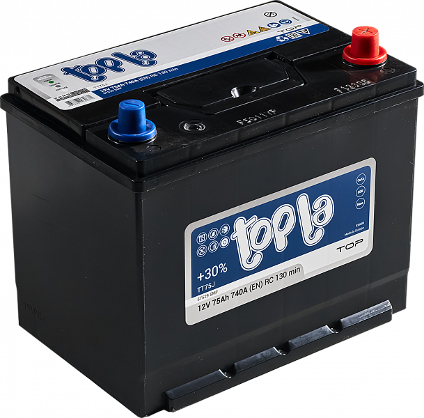 Аккумулятор Topla Top JIS 118875 6СТ-75 обр. 261x173x225