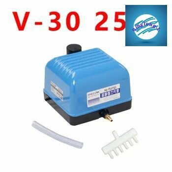 Компрессор Hialeah V-30, мембранный воздушный насос, 25 Вт 30Л/мин, 6-луночный шунт
