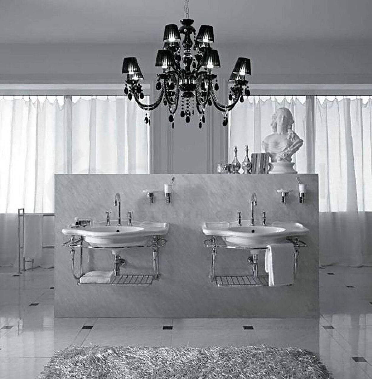 Сантехника Globo серия Paestum-PASC22-Консоль-под-раковину-на-110-см