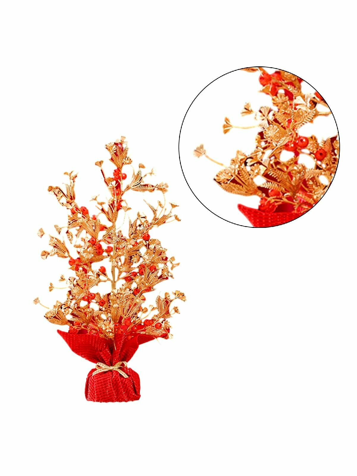 Искусственные Ягоды Украшения Весеннего фестиваля Фруктового дерева Китайский Новогодний Декор