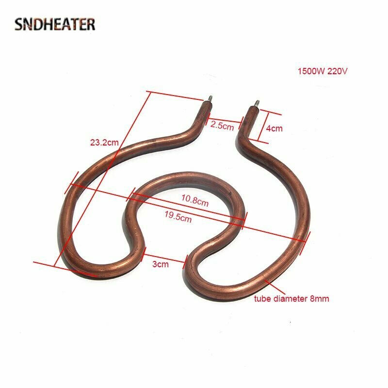 SNDHEATER Медный нагревательный элемент для котла 1500 Вт 23.2x19.5CM