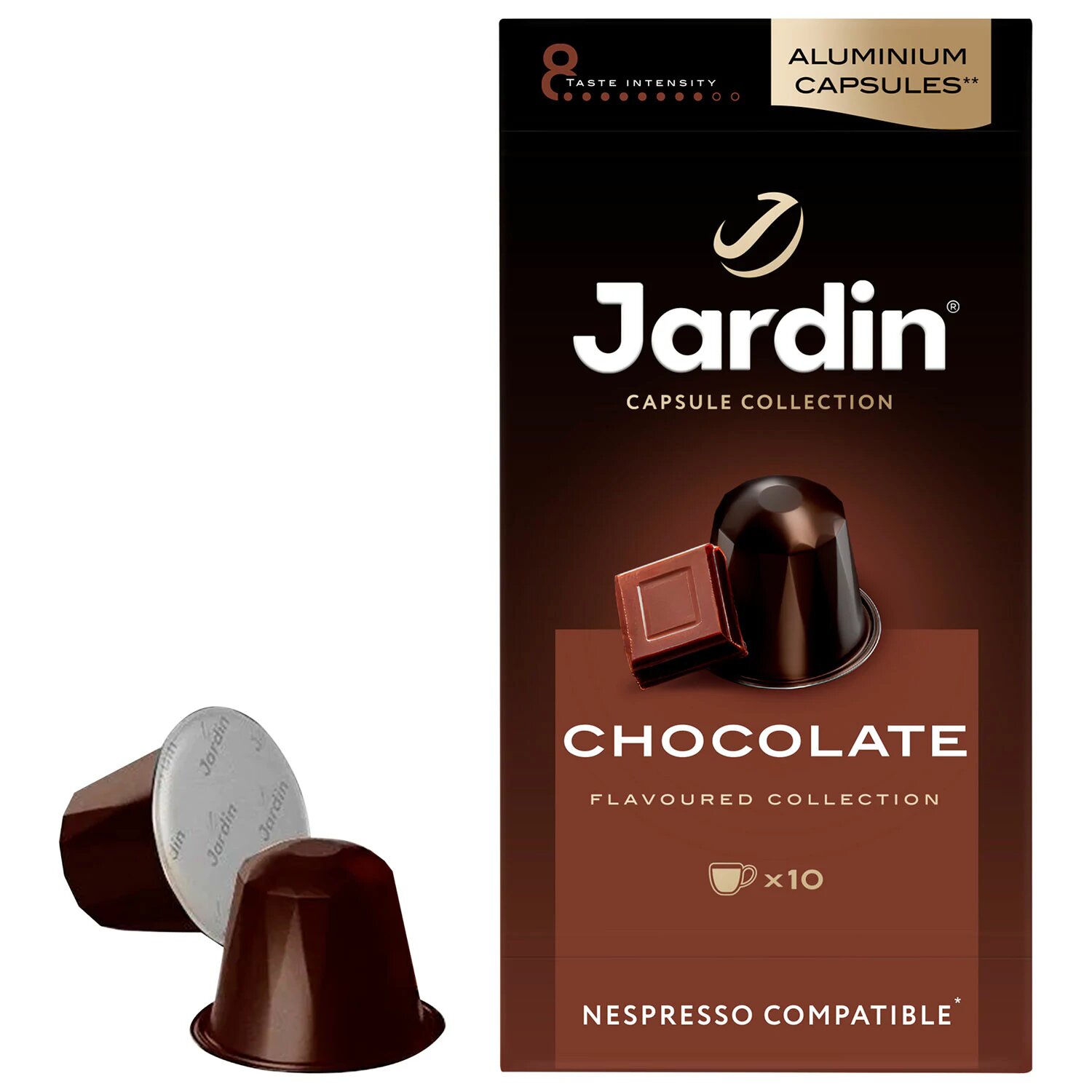 Кофе в капсулах JARDIN "Chocolate" для кофемашин Nespresso, 10 порций, 2шт.