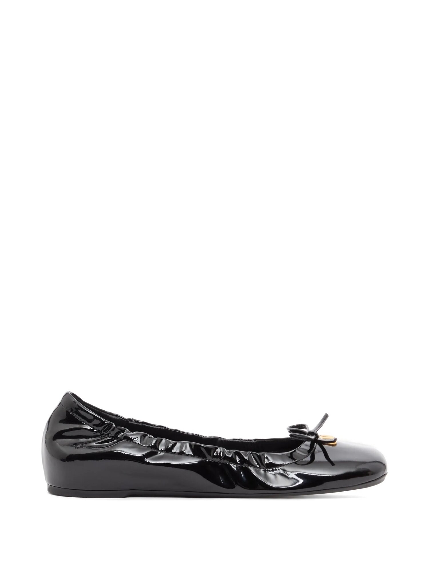 Балетки VLogoSignature patent-leather ballerinas