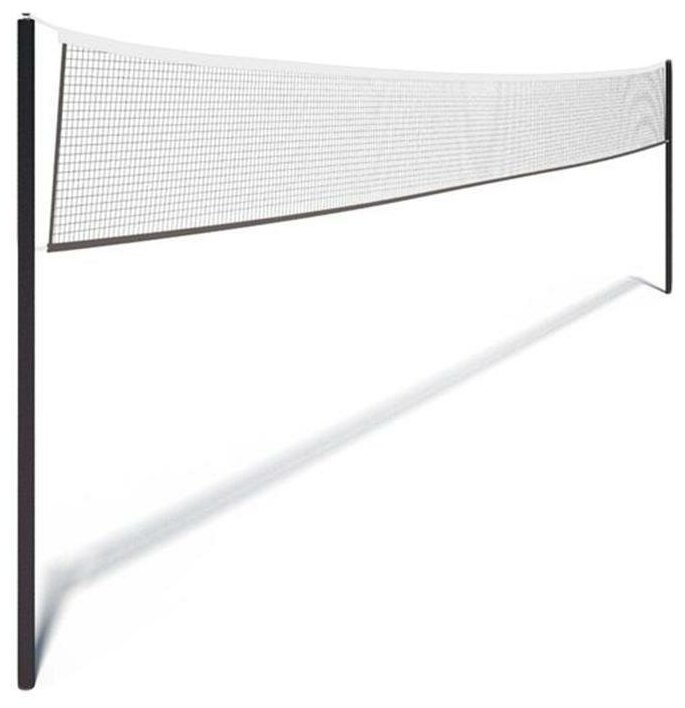 Сетка волейбольная с тросом для игры в зале, на улице и в пляжный волейбол, размер 9,66 х 0,9 м