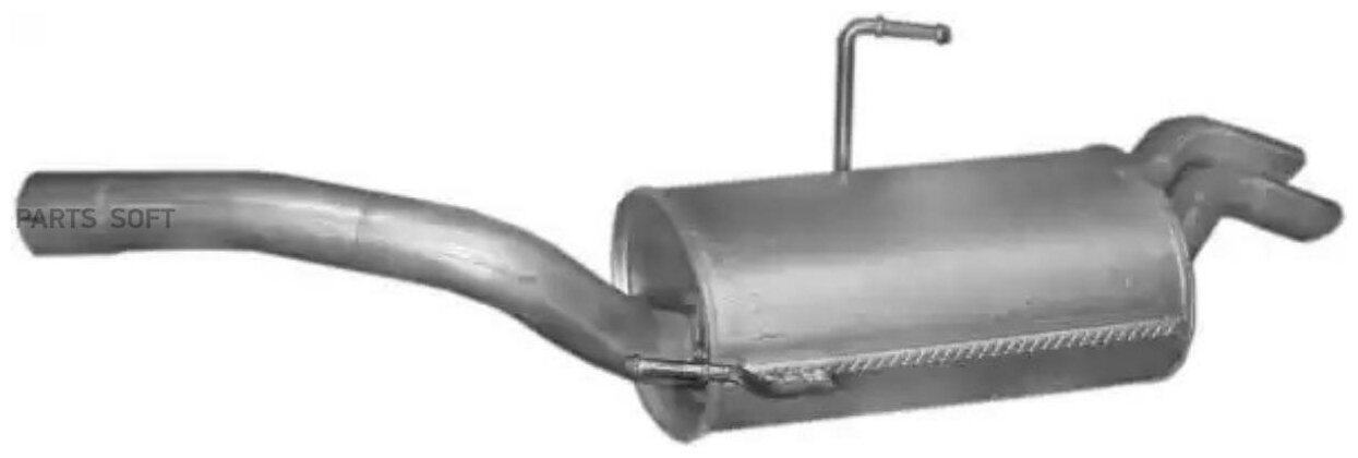 Глушитель задн часть CITROEN: EVASION PEUGEOT: 806 2.0HDI 00-02 Polmostrow арт. 04.272