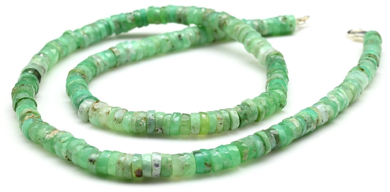 Бусы, хризопраз