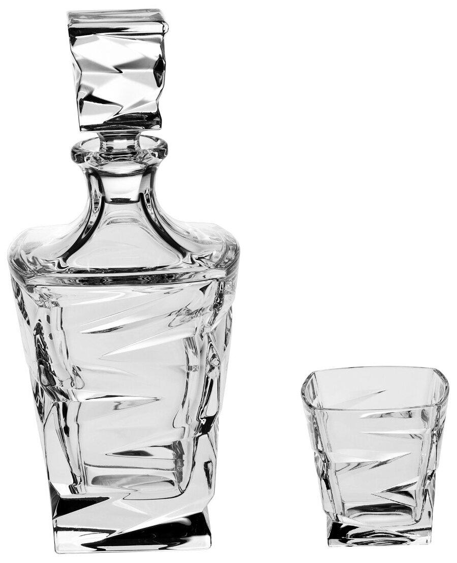 Набор для виски, 1 штоф 750 мл + 6 стаканов (300 мл)