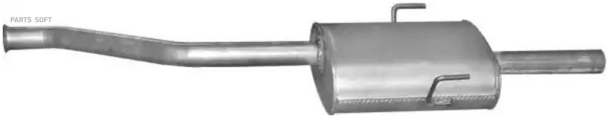 Глушитель средняя часть Polmostrow арт. 21565