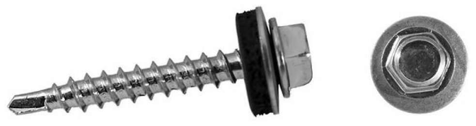 Кровельный саморез Tech-Krep КР ZP сверло 5,5х38 200 шт, ведро 104753