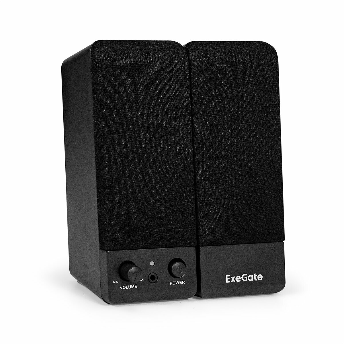 ExeGate Акустическая система 2.0 Accord 235 Активная, питание 220В, 2x3Вт, 30-18000Гц, цвет черный, дерево, разъем для наушников, Color Box 294431