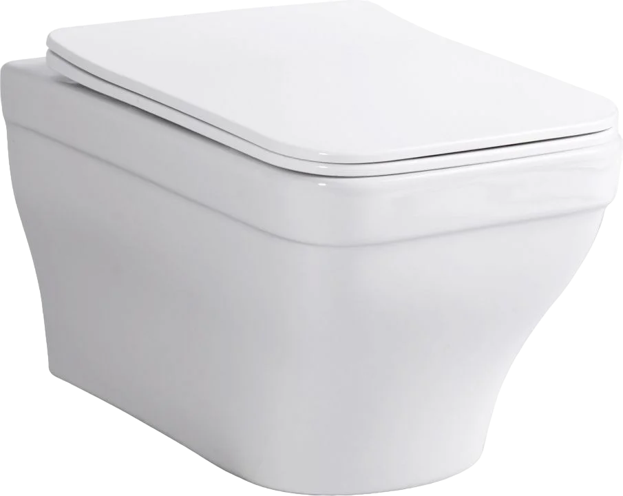 Унитаз подвесной Aquanet Elegant 280960 безободковый, с микролифтом