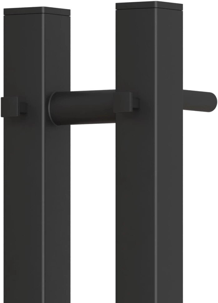 Полотенцесушитель электрический Point Гермес П3 PN13812B 1190x110, диммер правый, черный матовый