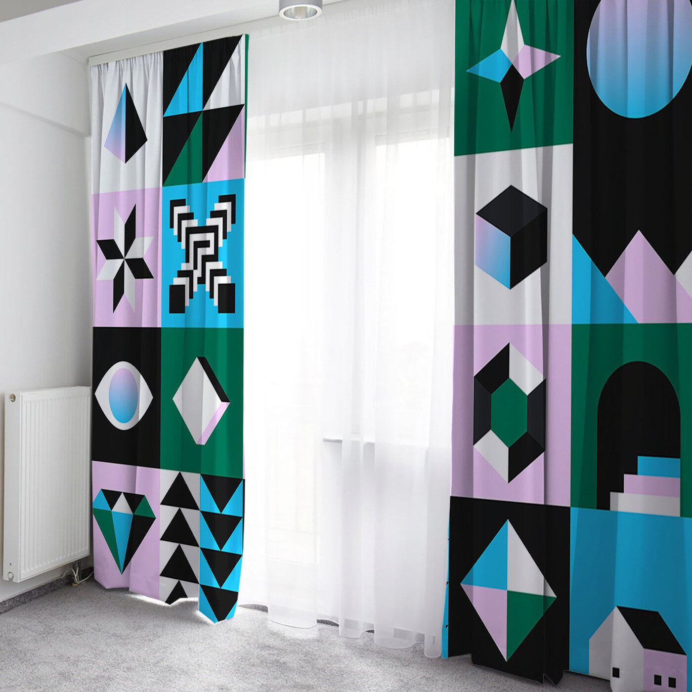 Шторы (фотошторы) из габардина, 290х240 см, Good Room