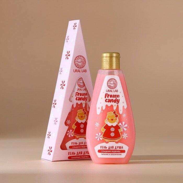 URAL LAB Гель для душа URAL LAB в коробке, 200 мл, аромат сладкого леденца, Новый Год