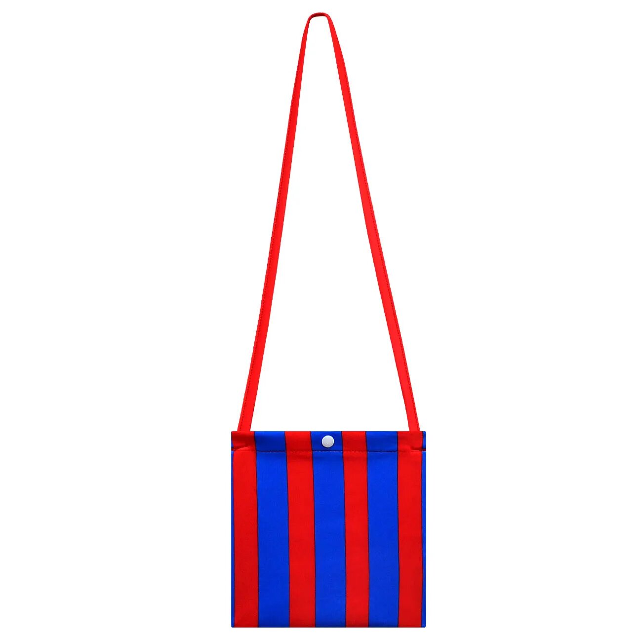 Сумка через плечо в полоску, красный и синий, Size: 110