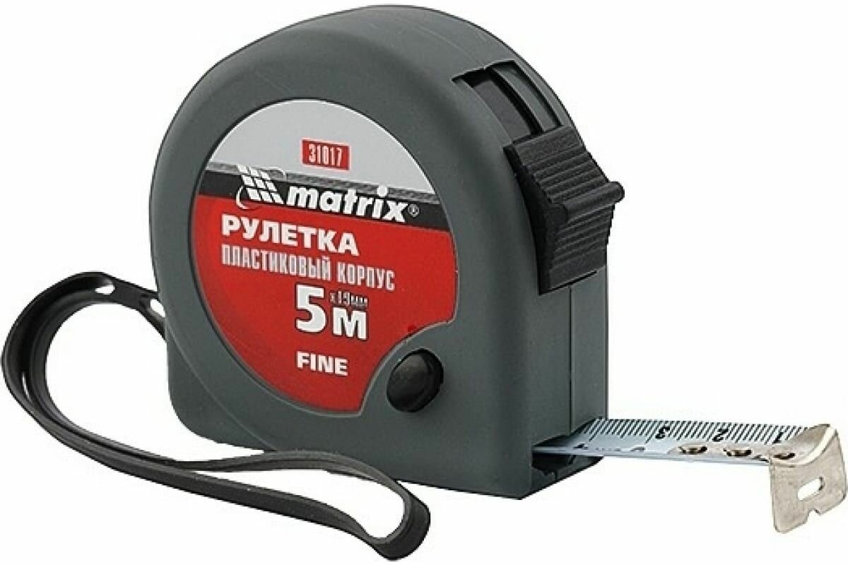 Рулетка 5 м х 19 мм Fine MATRIX 31017