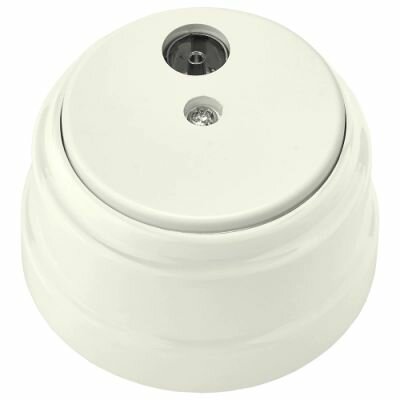 Ретро TV розетка , пластик, цвет слоновая кость, Bylectrica