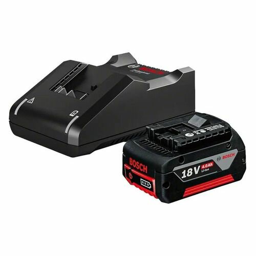 Батарея аккумуляторная Bosch GBA, 18В, 4Ач, Li-Ion, ЗУ в комплекте [1600a01b9y]