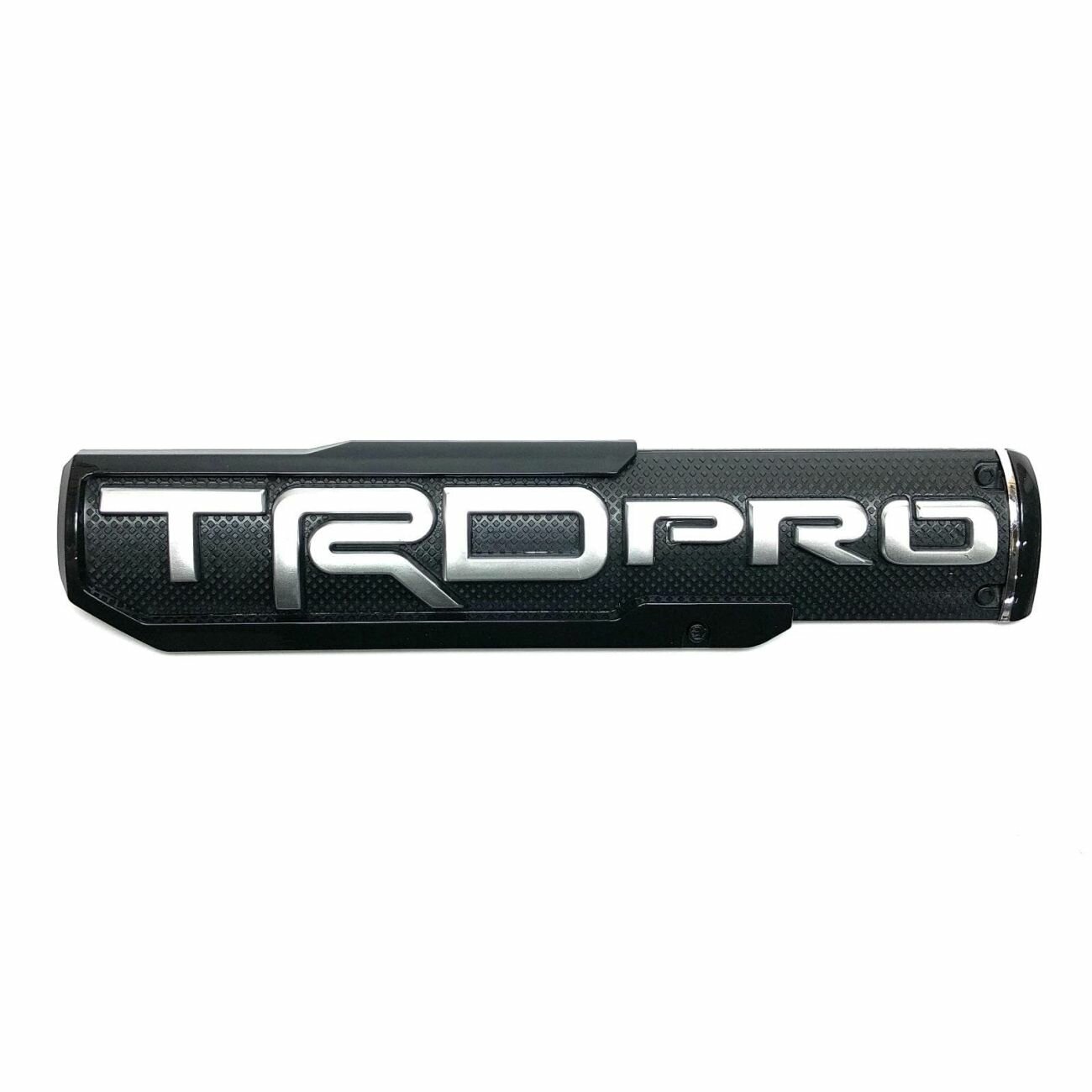 Эмблема TRD черная с серебристой надписью универсальная