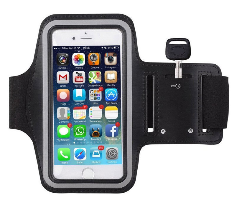 Универсальный чехол с креплением на руку, размер: 5.5, черный