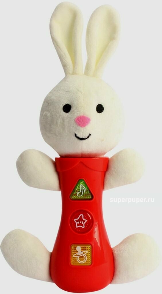 Развивающая игрушка "Зайка" (свет, звук) в коробке