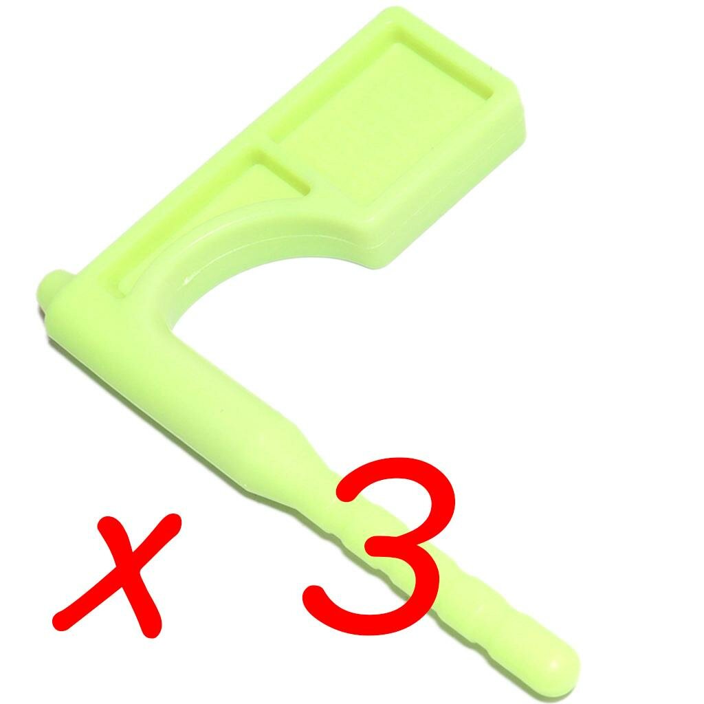 Флажок безопасности Pufgun, 3 штуки / Салатовый (Lime Green)