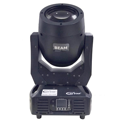 Led Star MA150B Голова вращающаяся светодиодная, 150ВТ, Beam, 12 цветов + белый, 11 гобо рисунков, 8ми фасетная вращающаяся призма