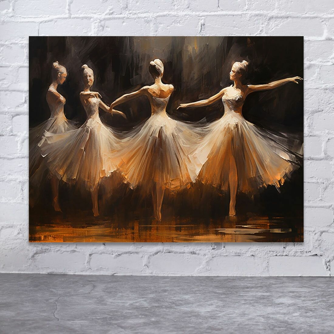 Картины для интерьера 20х30 Балерины танец балет масло