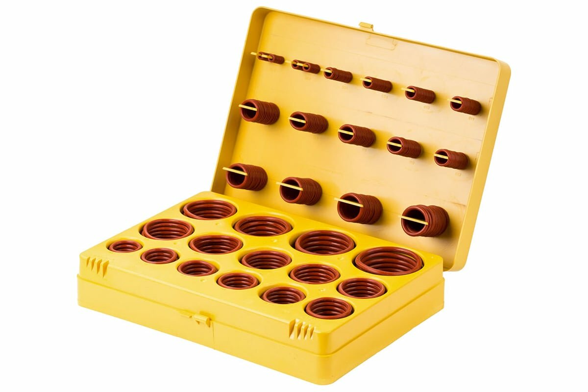 HIMPT Набор колец силиконовых уплотнительных o-ring silicon70 метр.(№2) 386шт 00028008228