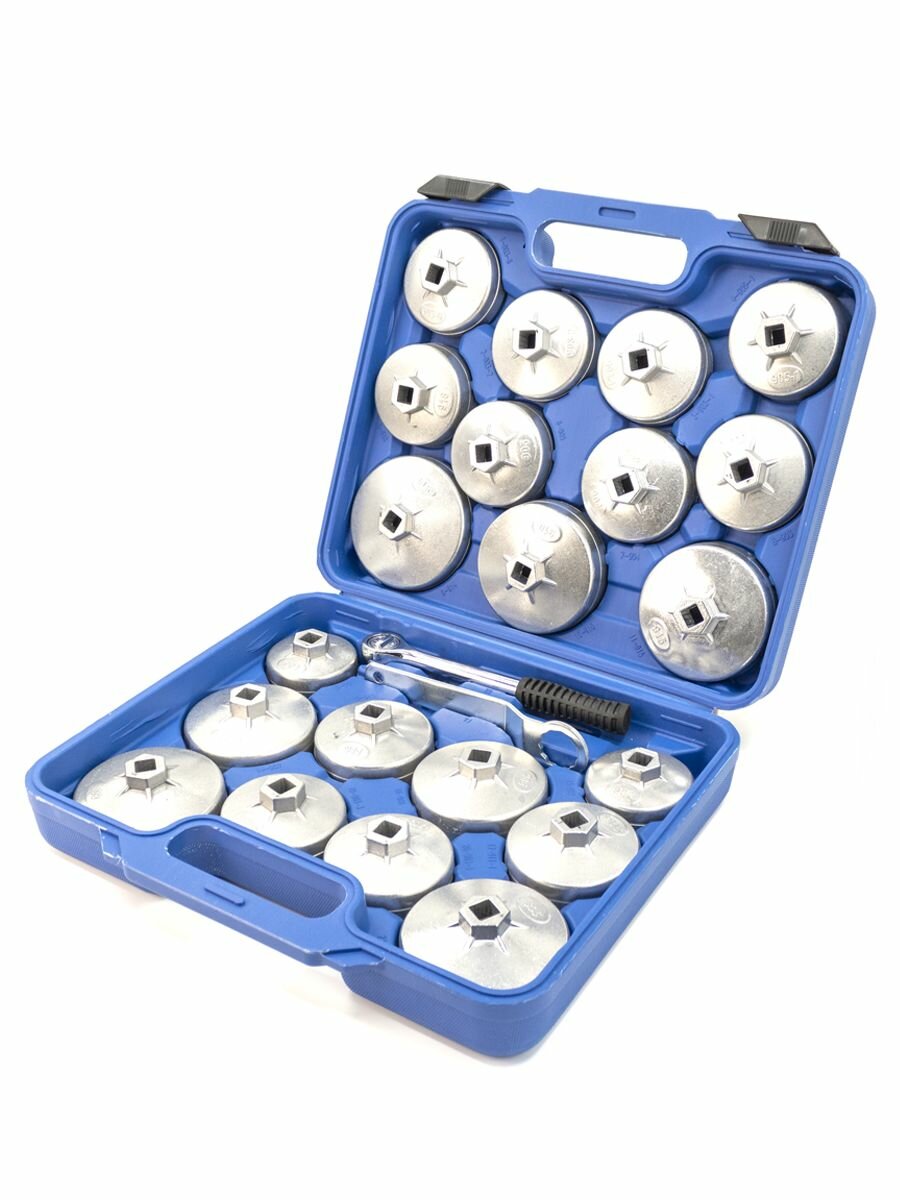 Набор съемников масляных фильтров NEW EPOCH, 23 элемента, кейс