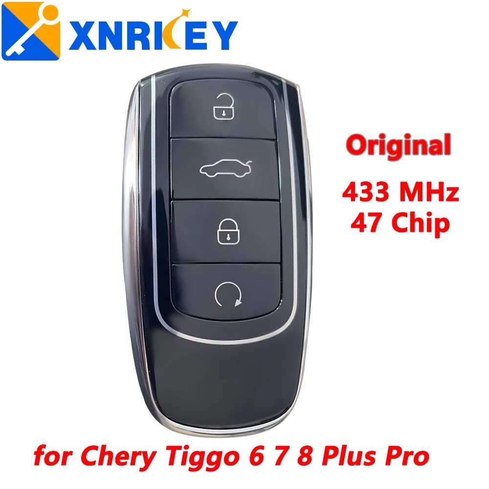 XNRKEY оригинальный автомобильный бесключевой смарт-ключ для Chery 434 МГц ID47 ChipTiggo 8 Plus Tiggo 8 Pro OMODA Интеллектуальный дистанционный ключ 47 Chip