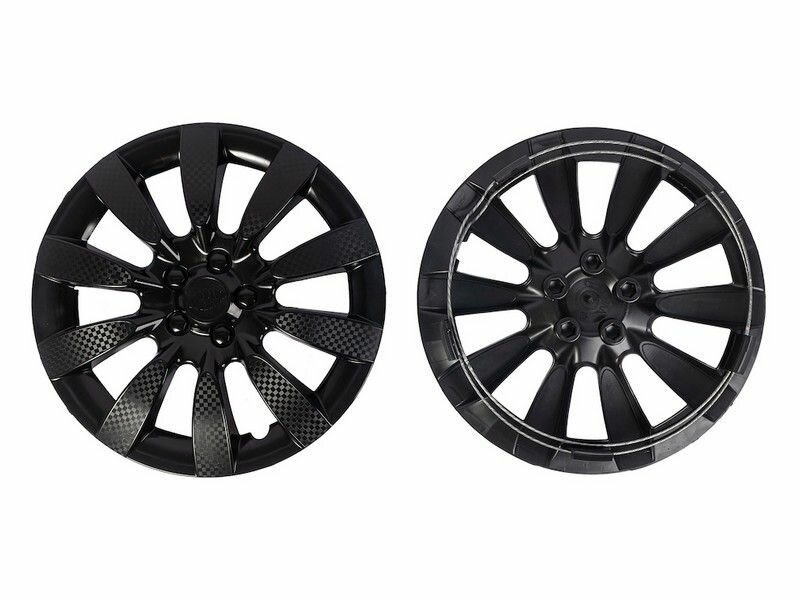 Колпак колеса декоративный R-13 Торнадо черн. глянец карбон