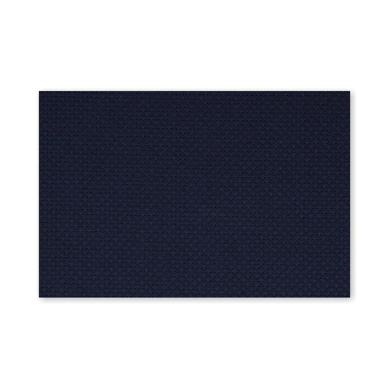 Канва K04 Gamma Aida №14 цв. Фасовка 100% хлопок 150 x 100 см +- 2 см синий