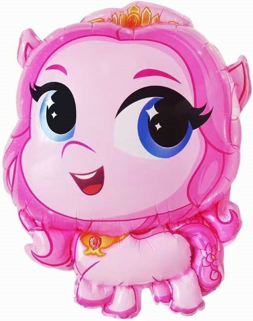 Шар (28'/71 см) Фигура, Маленькая пони, Розовый, 1 шт.