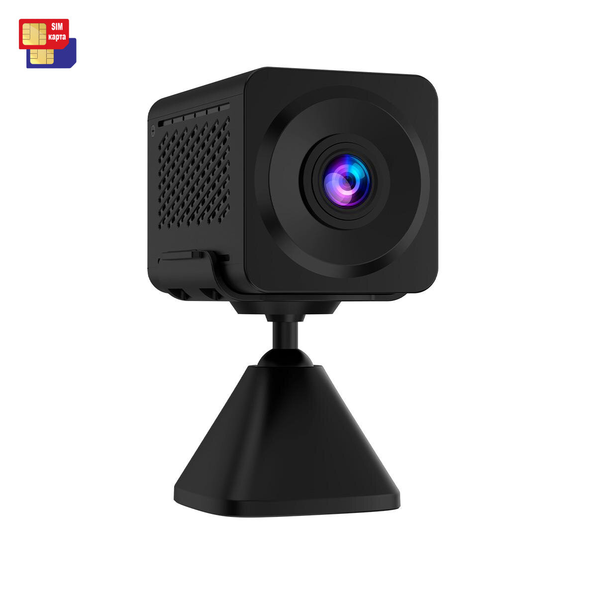 Миниатюрная 3G/4G камера наблюдения J-M-C VC-78(4G) (Y132897BC) 3MP UltraHD с СИМ картой с аккумулятором и датчиком движения. Запись на SD карту. Уг