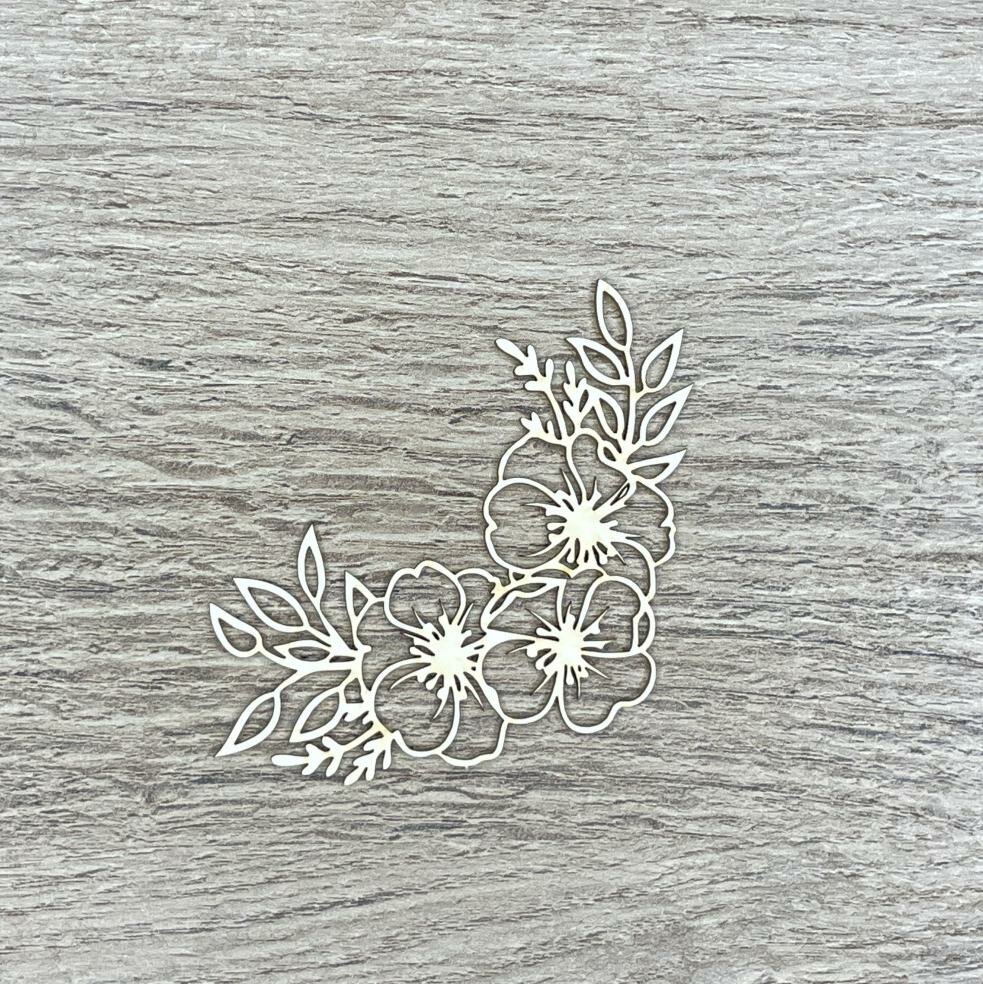 Чипборд "Цветы" толщина 1,55 мм