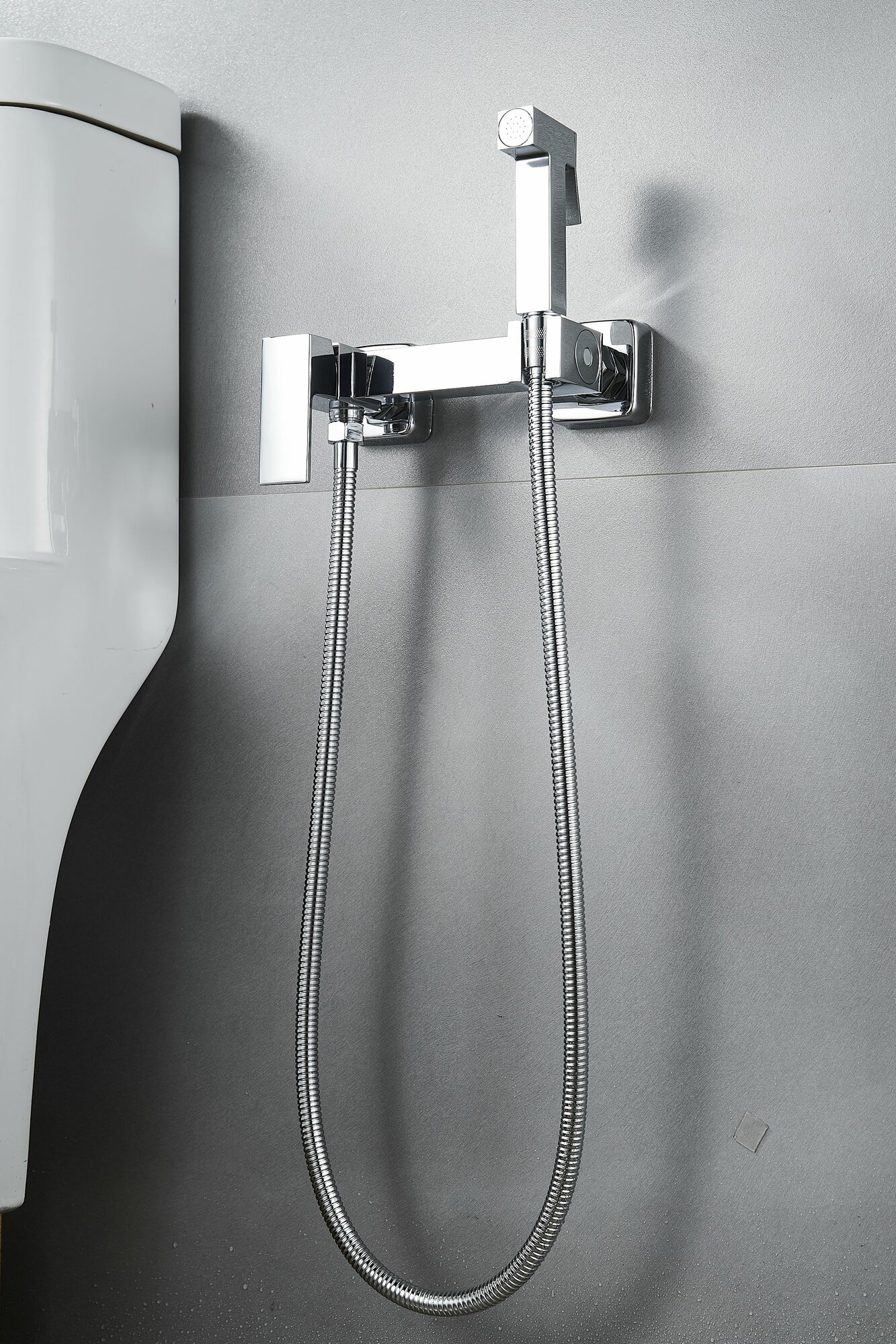 Смеситель для биде с гигиеническим душем Rainsberg хром