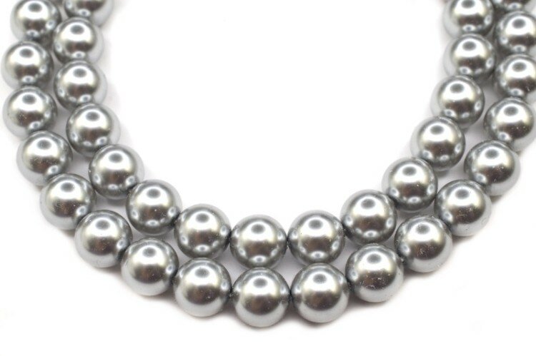 Жемчуг Preciosa Maxima, цвет light grey, 8мм, 704-136, 10шт