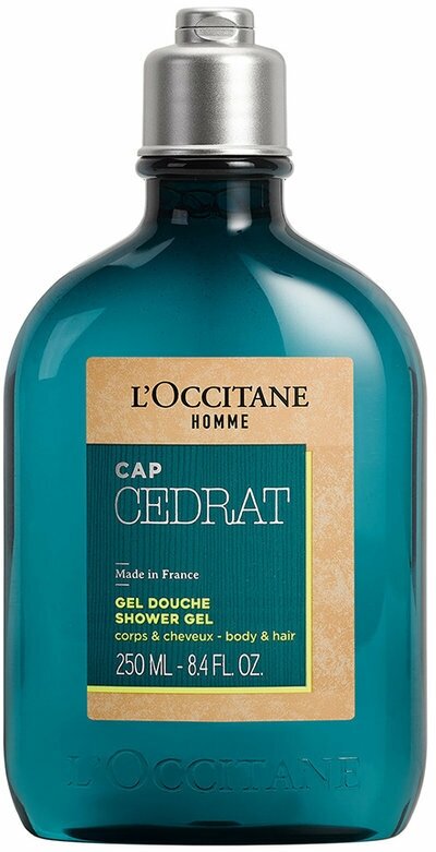 Гель для душа L'Occitane "Homme Cap Cedrat", для мужчин, для волос и тела, 250 мл.