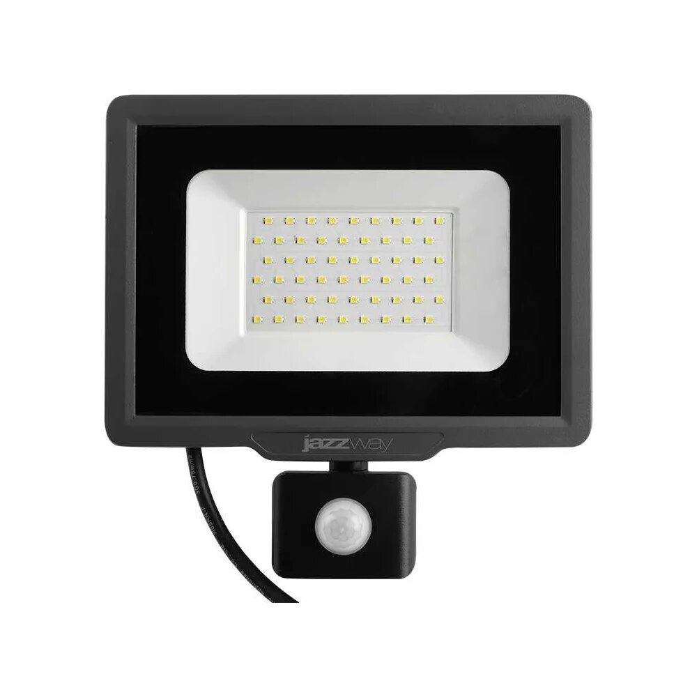 Светодиодный прожектор Jazzway PFL-C3 SENSOR 50Вт 6500К IP65 до закаленное прозрачное стекло A 5026940A, из нормально
