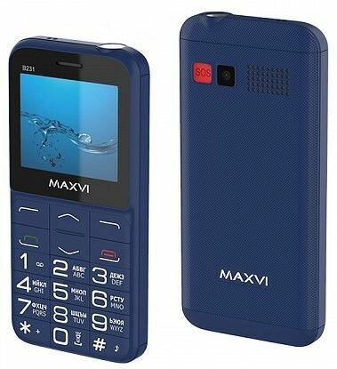 Мобильный телефон MAXVI B231, синий