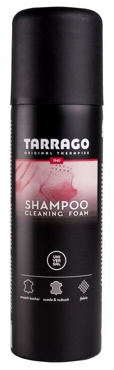 Пена-шампунь Tarrago Shampoo очиститель для гладкой кожи, нубука, замши, велюра, текстиля, тех-материалов 200мл