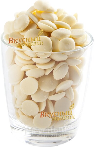 Шоколад белый 34% какао в галетах Zephyr Cacao Barry, 250 гр. (Набор из 1 шт.)