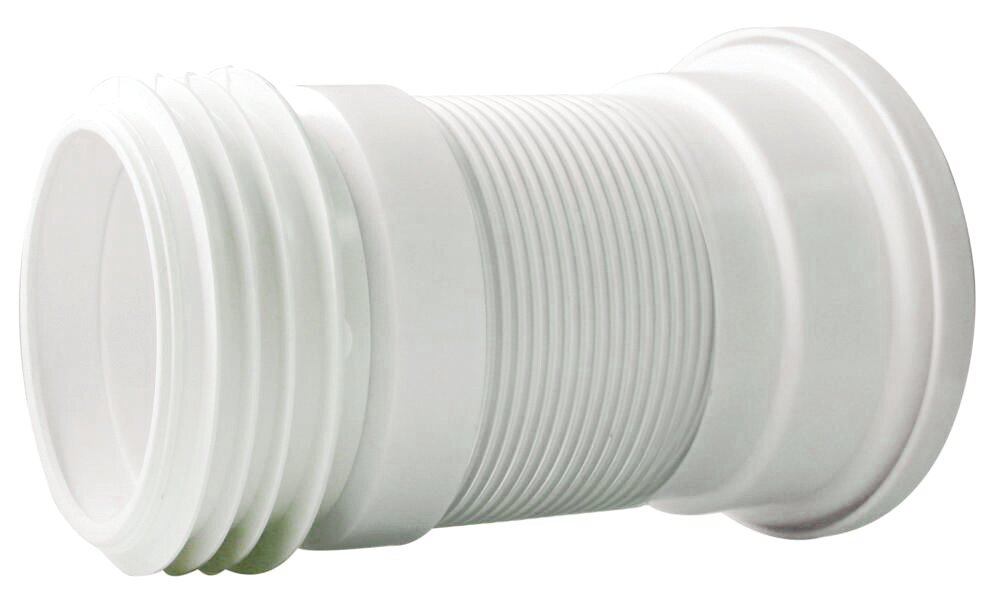 Слив для унитаза гофрированный VIRPlast армированный 200-350 мм, укороченный