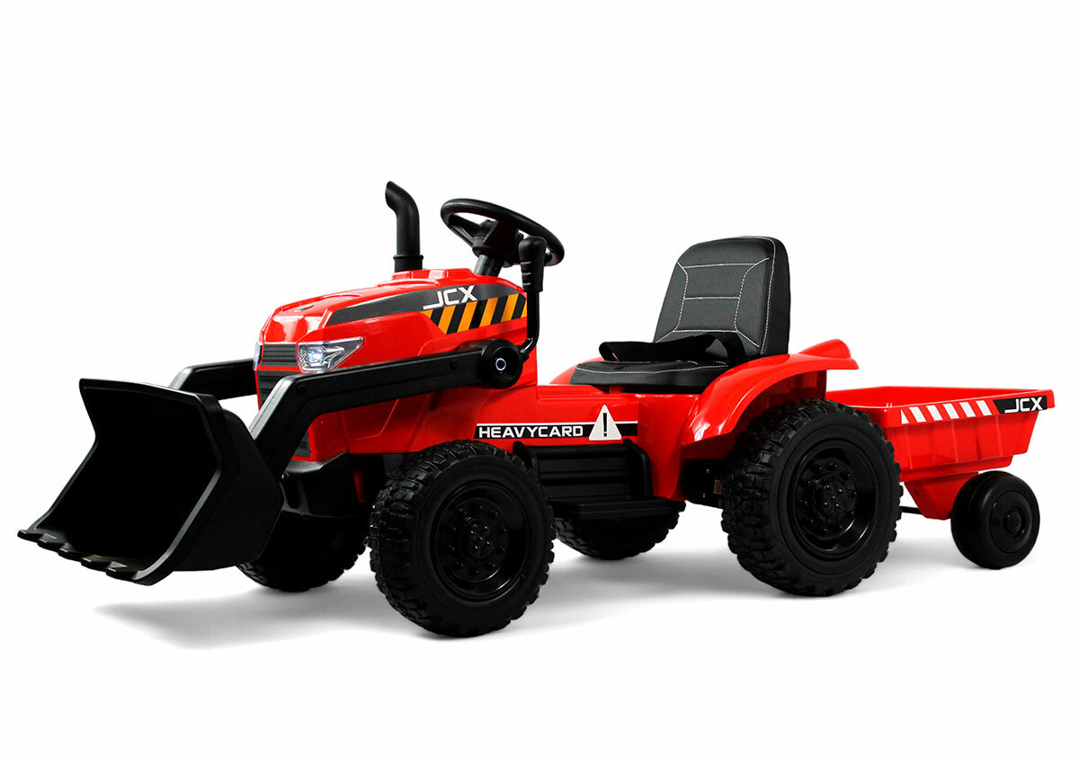 Детский электромобиль RiverToys трактор-погрузчик T333TT Красный