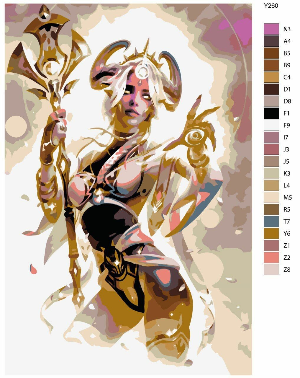 Картина по номерам Y-260 "Игра World of Warcraft" 60х90